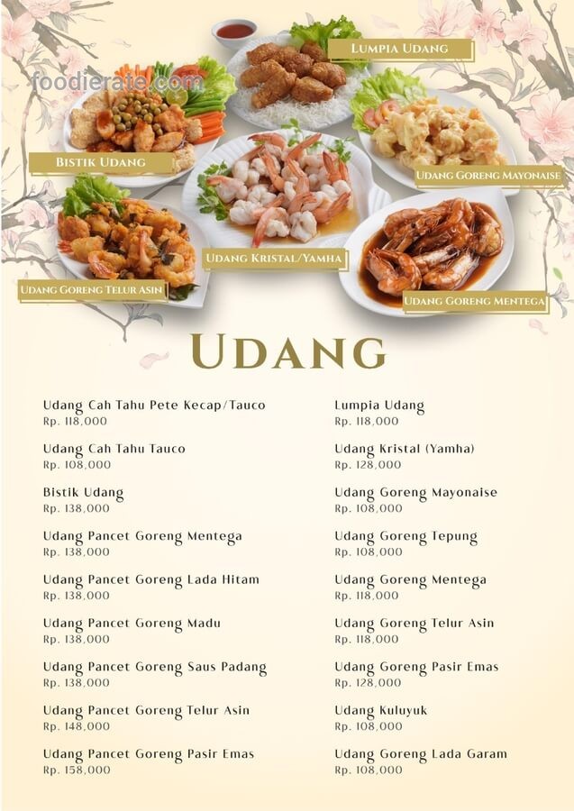 Daftar Harga Menu Mutiara Traditional Chinese Food 2025 | Foodierate