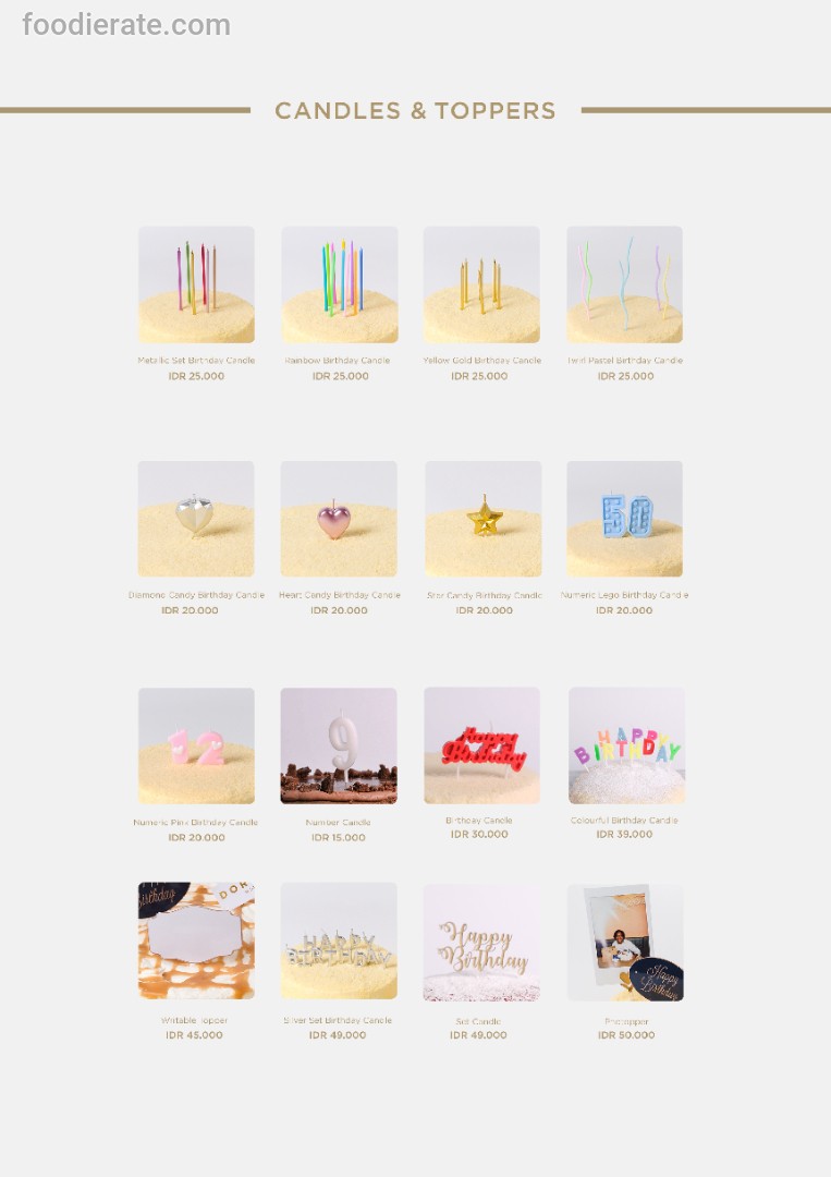 Daftar Harga Menu DORE by LeTAO 2025 | Foodierate