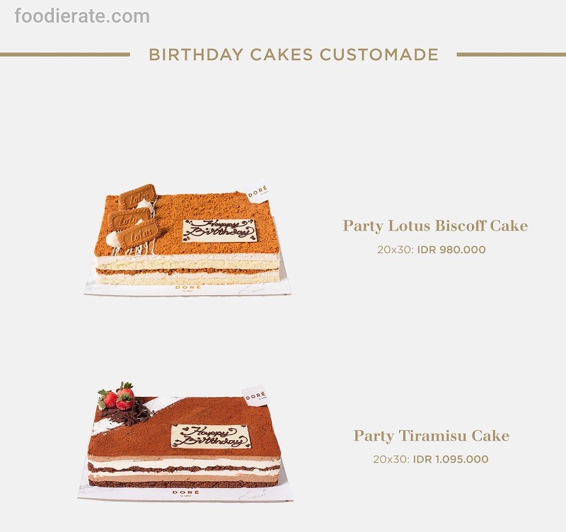 Daftar Harga Menu DORE by LeTAO 2025 | Foodierate