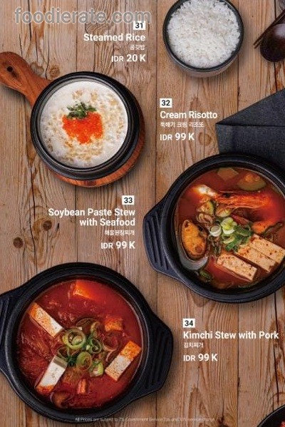 Daftar Harga Menu Sookdal Premium Korean BBQ 2025 | Foodierate