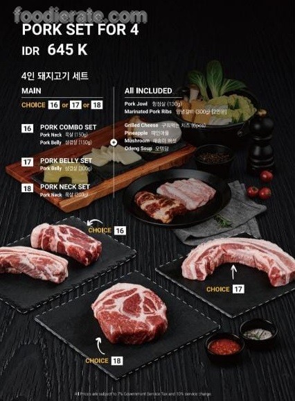 Daftar Harga Menu Sookdal Premium Korean BBQ 2025 | Foodierate
