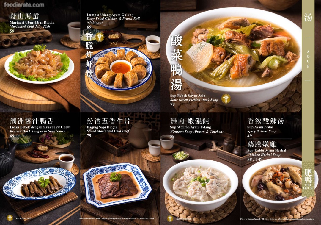 Daftar Harga Menu Fei Duck 2025 | Foodierate