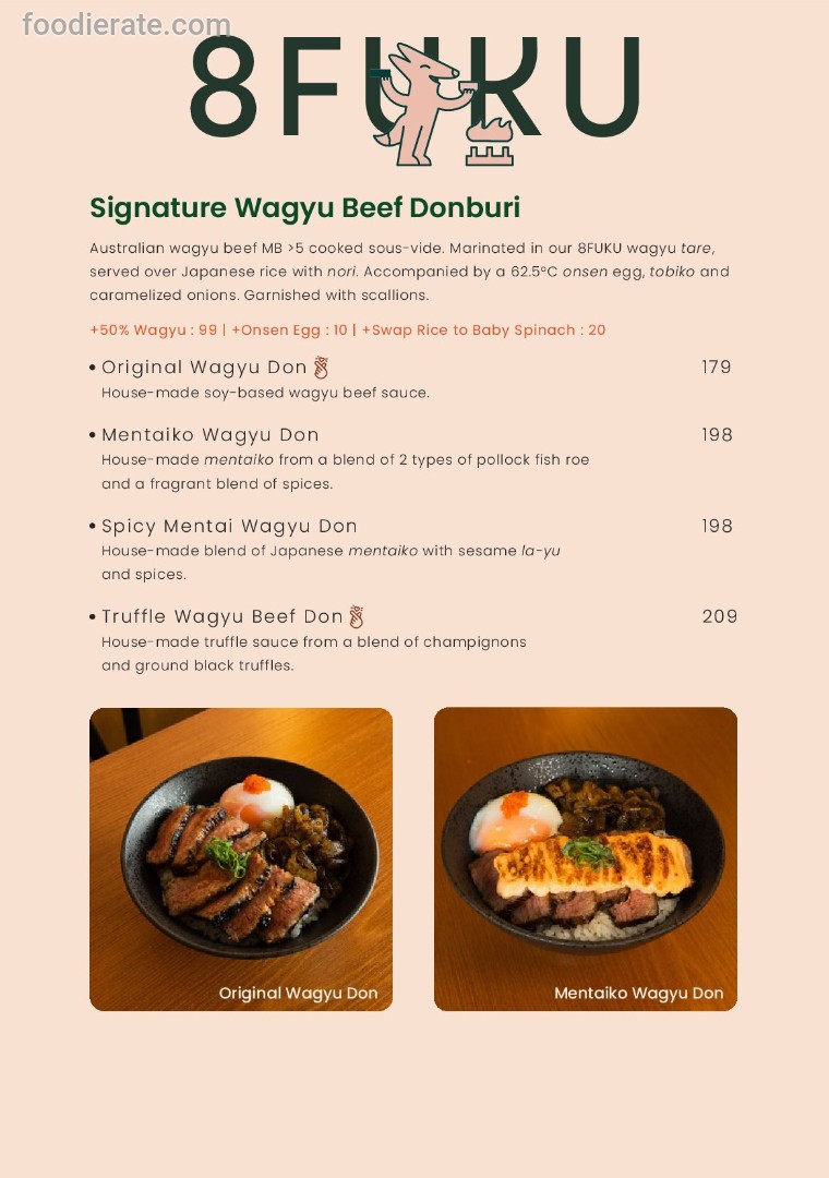 Daftar Harga Menu 8Fuku 2025 | Foodierate
