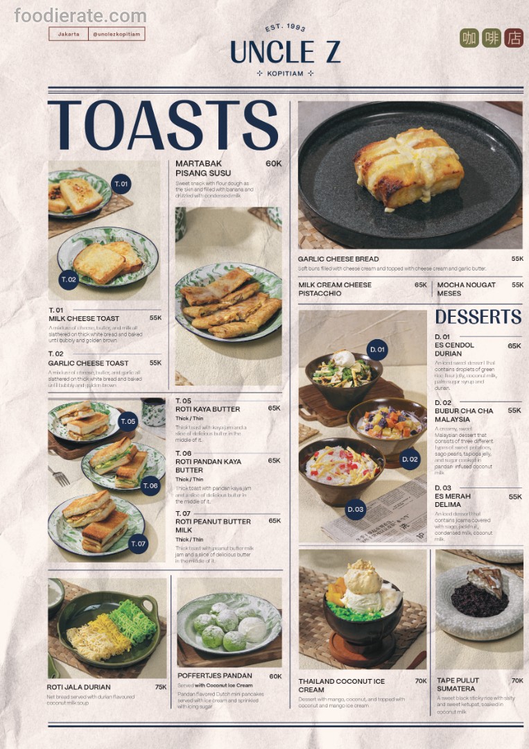 Uncle Z Kopitiam Senopati | Daftar Harga Menu Uncle Z Kopitiam Senopati Restoran dan Ojek Online ...