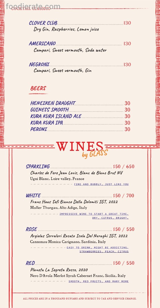 Daftar Harga Menu Franco Ristorante 2026 | Foodierate