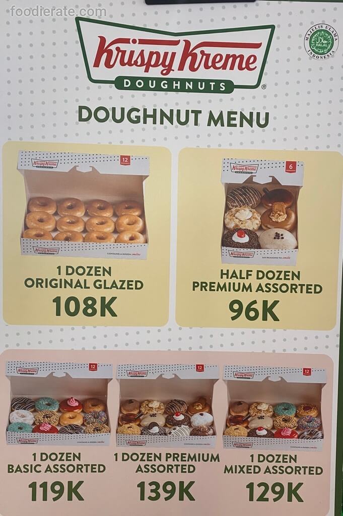 Daftar Harga Menu Krispy Kreme 2026 | Foodierate