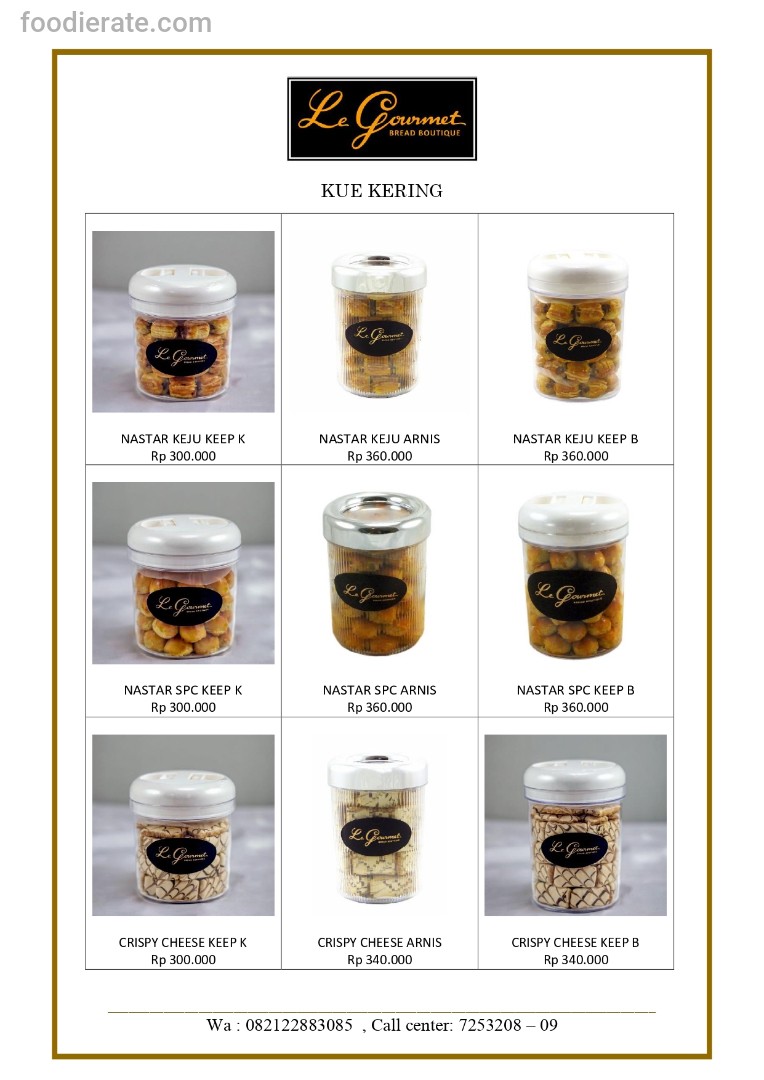 Daftar Harga Menu Le Gourmet 2025 | Foodierate