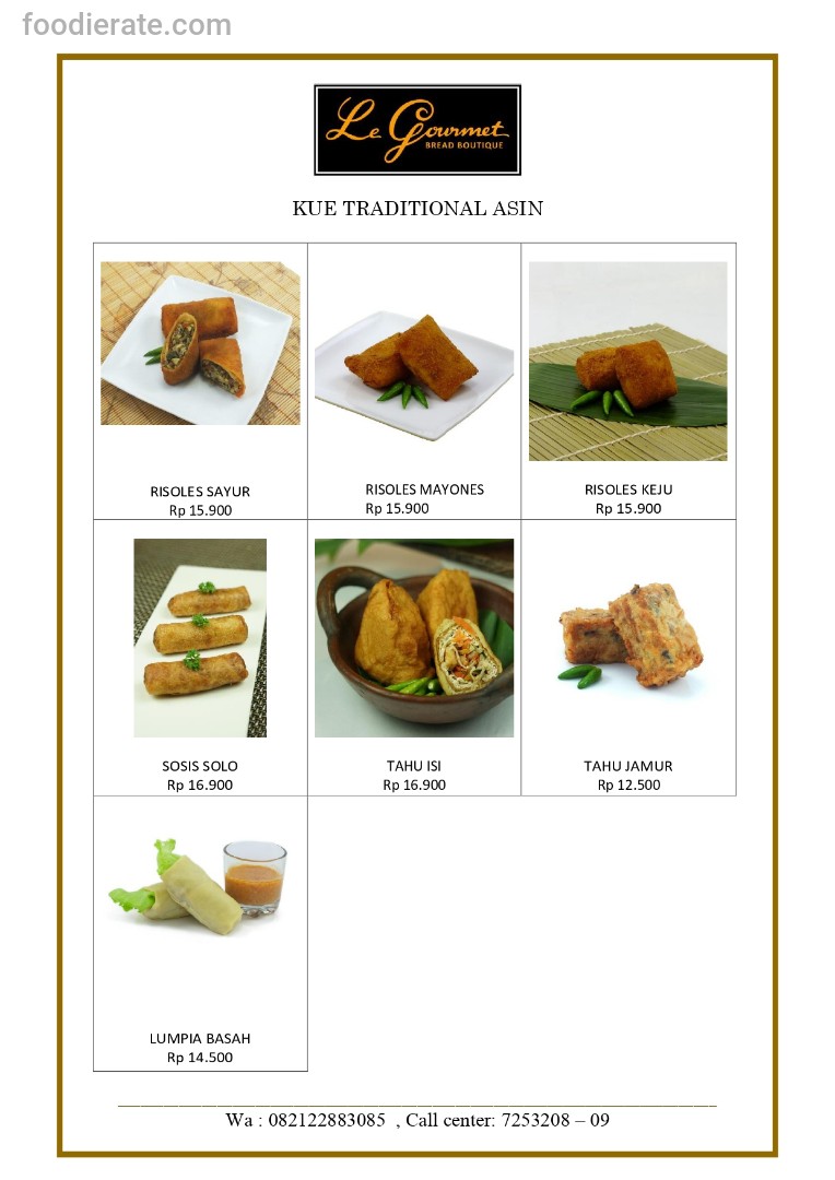 Daftar Harga Menu Le Gourmet 2025 | Foodierate