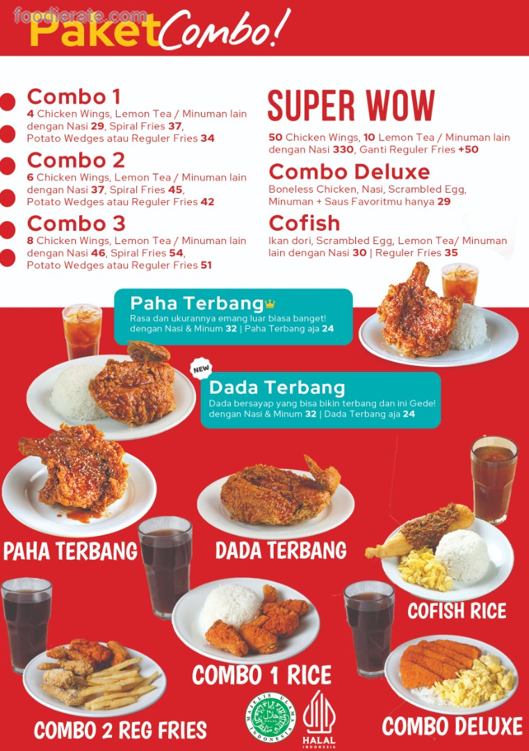 Wingz O Wingz Naripan | Daftar Harga Menu Wingz O Wingz Naripan Restoran dan Ojek Online ...