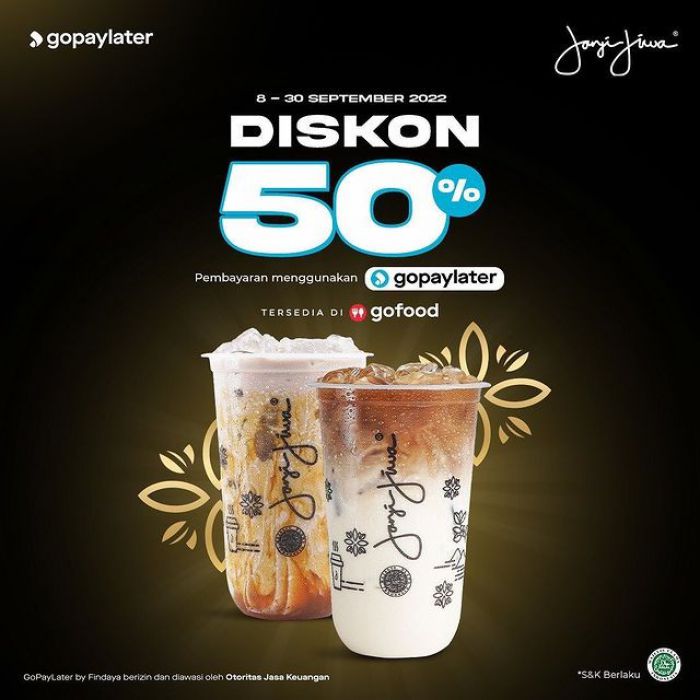 Promo Kopi Janji Jiwa Go Food Diskon 50% Dengan Gopay | Foodierate