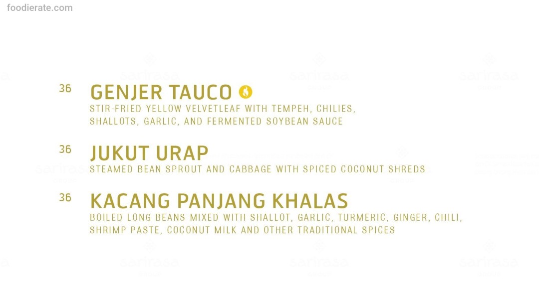 Daftar Harga Menu Sate & Seafood Senayan 2025 | Foodierate