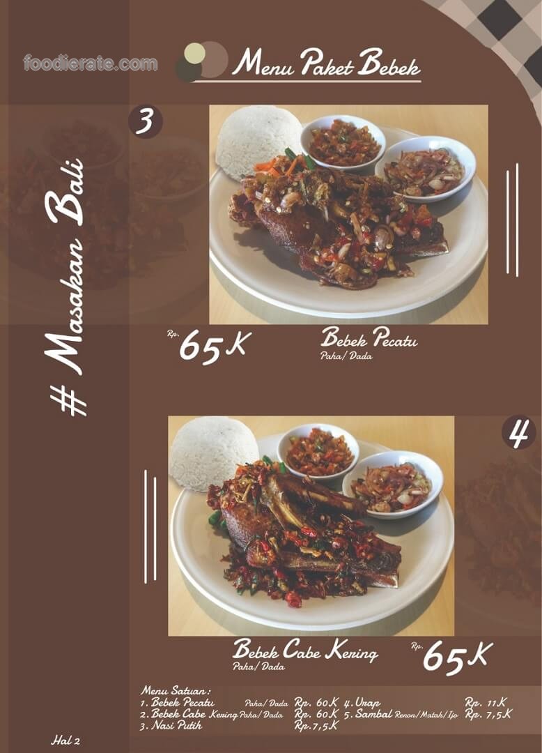 Daftar Harga Menu Bebek Renon 2025 | Foodierate