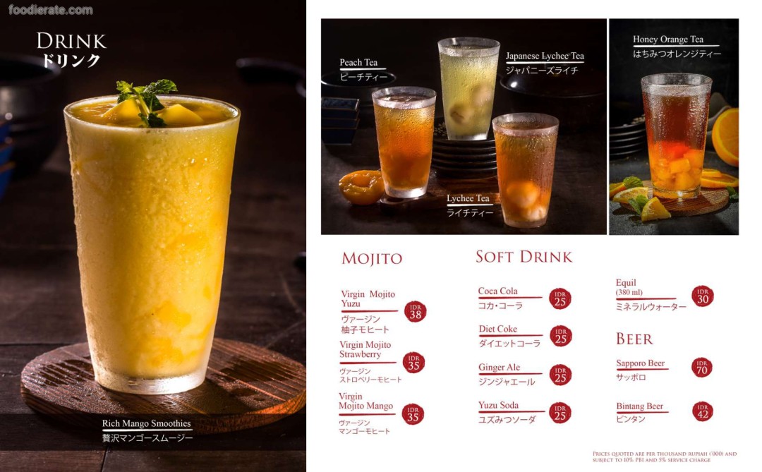 Daftar Harga Menu Bijin Nabe 2026 | Foodierate