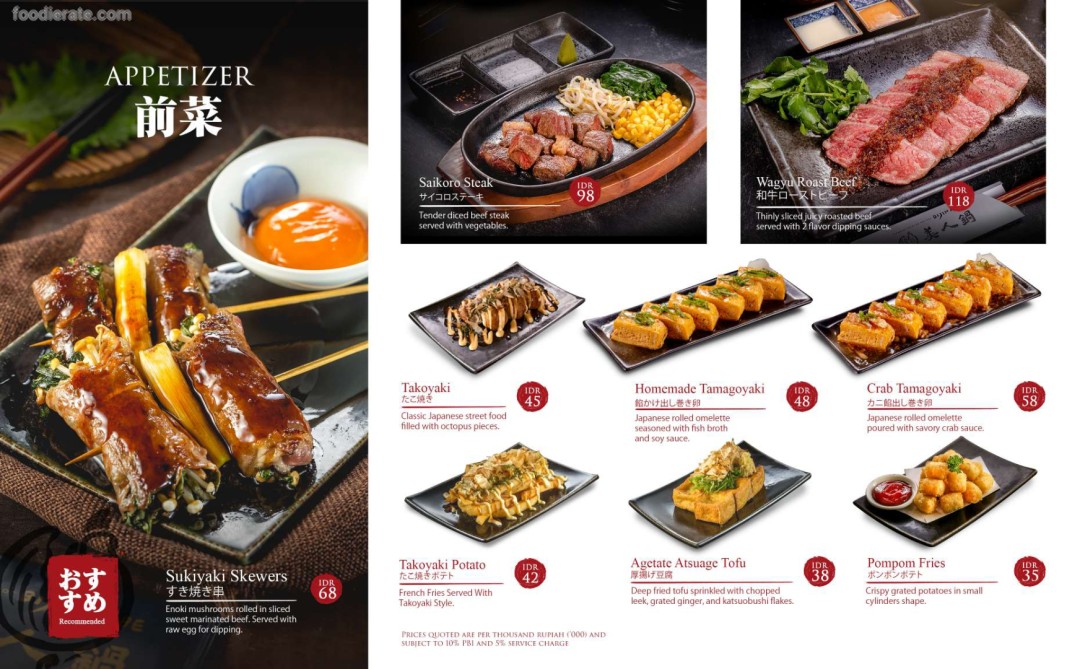 Daftar Harga Menu Bijin Nabe 2026 | Foodierate