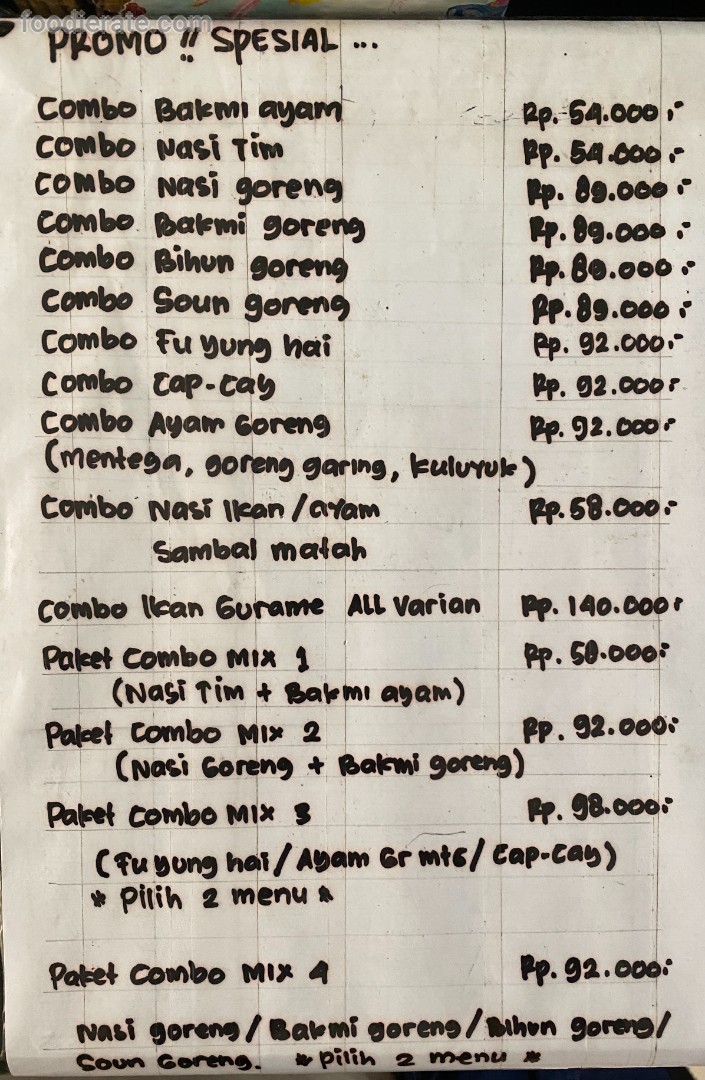Daftar Harga Menu Bakmi Gang Kelinci 2025 | Foodierate