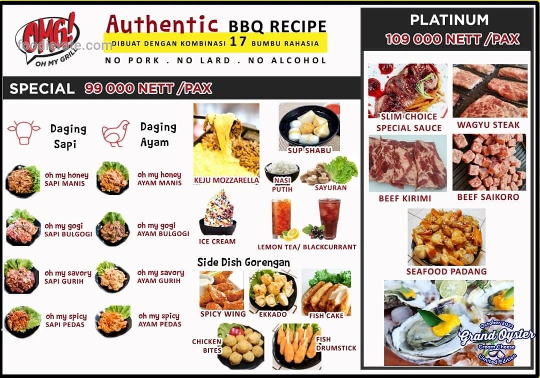 Daftar Harga Menu OMG! Oh My Grill 2025 | Foodierate