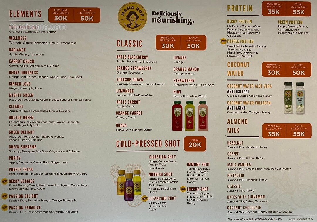 Mama Roz Living World Alam Sutera | Daftar Harga Menu Mama Roz Living ...