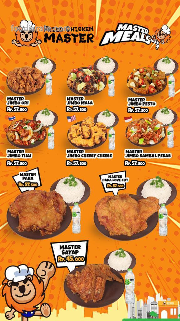 Daftar Harga Menu Fried Chicken Master 2025 | Foodierate