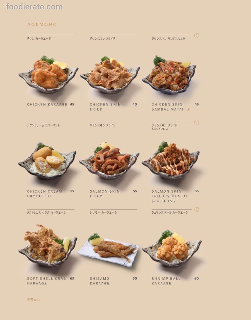 Daftar Harga Menu Sushi Hiro 2025 | Foodierate