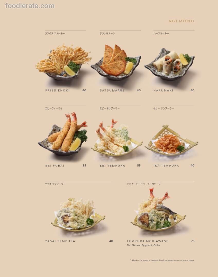 Daftar Harga Menu Sushi Hiro 2025 | Foodierate