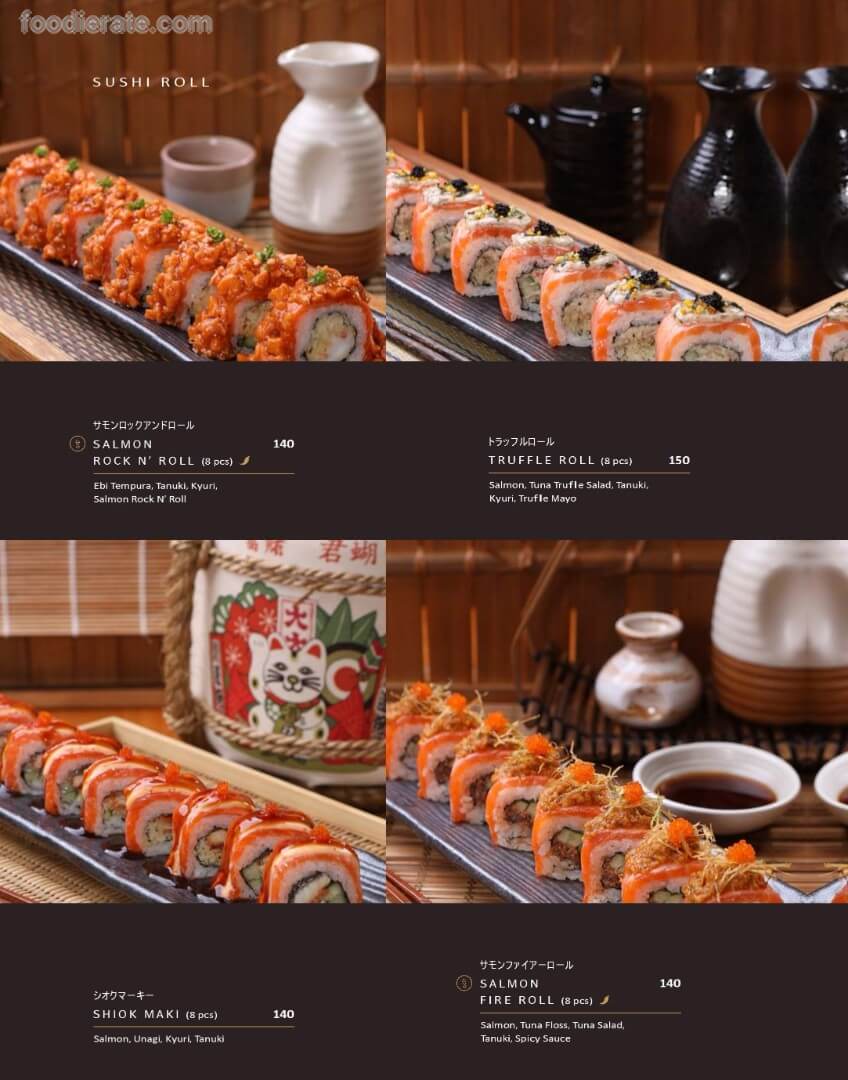 Daftar Harga Menu Sushi Hiro 2025 | Foodierate