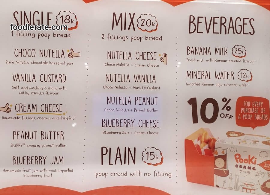 Daftar Harga Menu Pooki Bbang 2025 | Foodierate