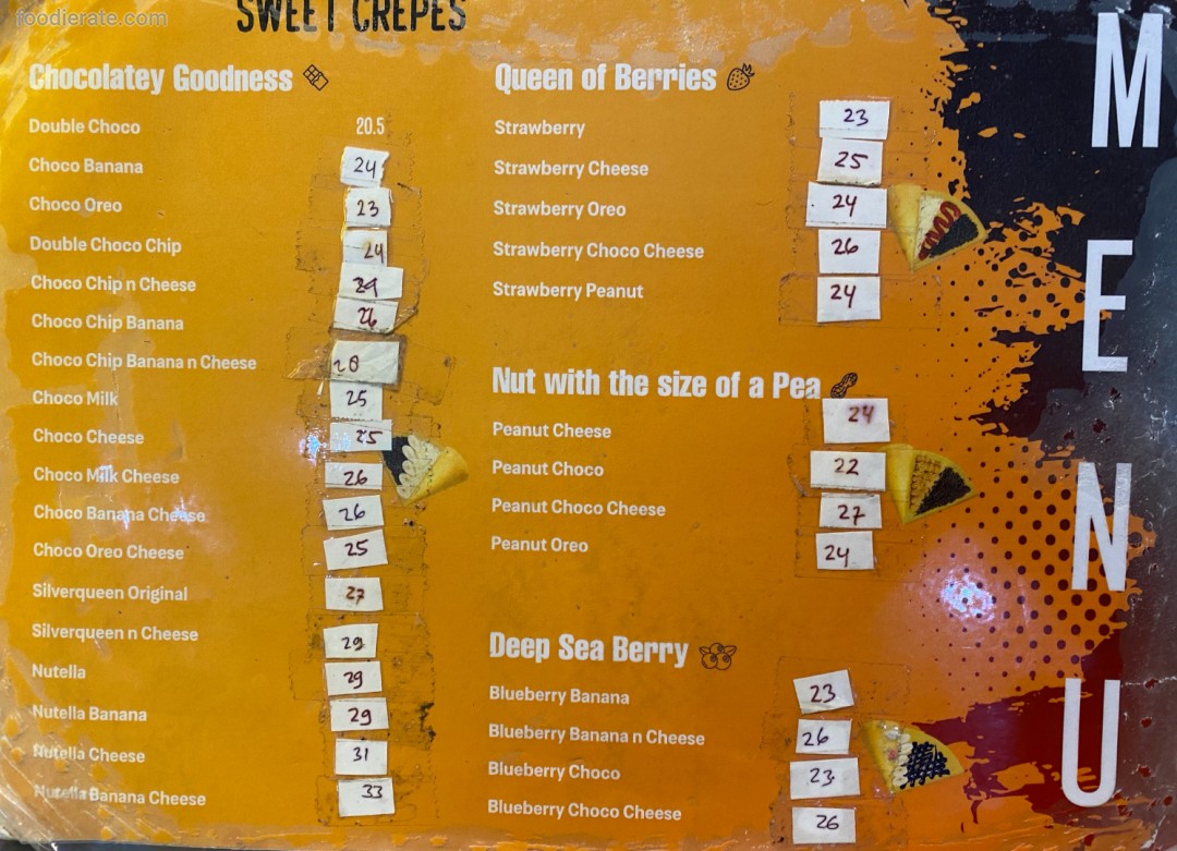 Daftar Harga Menu O Crepes 2025 | Foodierate