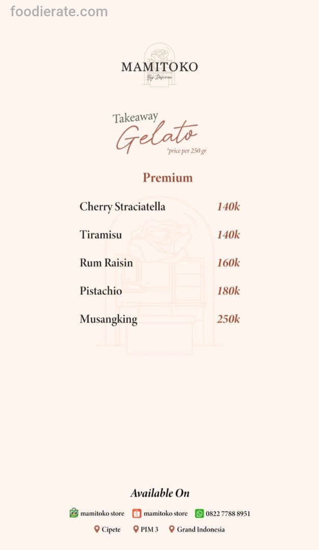 Daftar Harga Menu Mamitoko 2026 | Foodierate