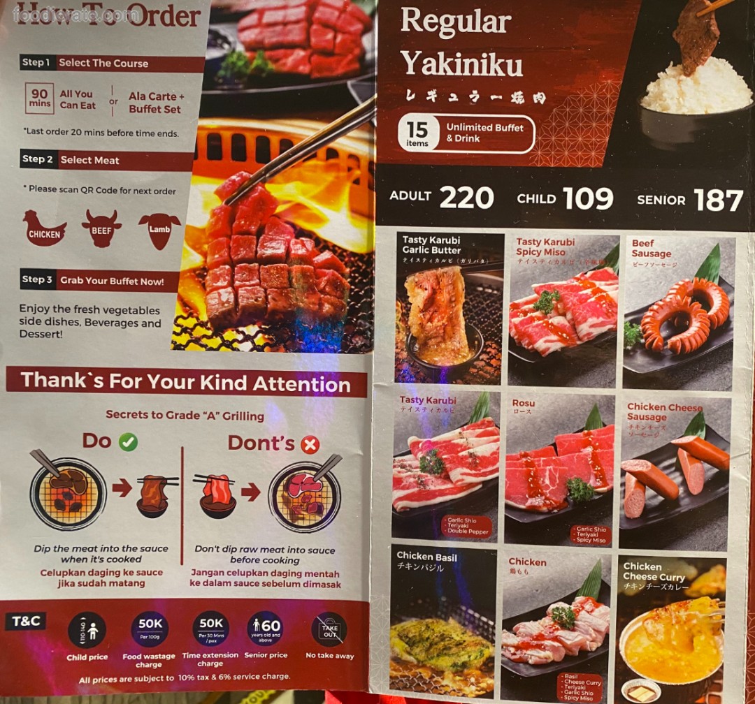 Daftar Harga Menu Kintan Buffet 2025 | Foodierate