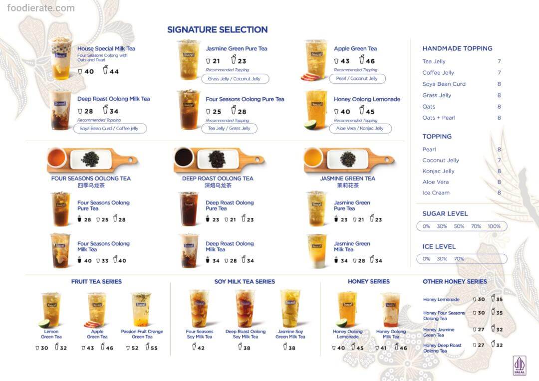 Daftar Harga Menu Teazzi 2025 | Foodierate