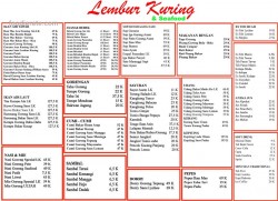 Daftar Harga Menu Lembur Kuring & Seafood 2025 | Foodierate