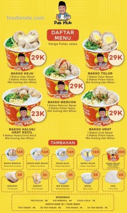 Daftar Harga Menu Waroeng Pak Muh 2025 | Foodierate