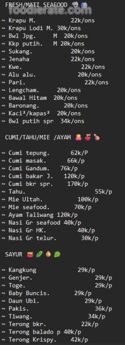 Daftar Harga Menu Little Bahari 2025 | Foodierate