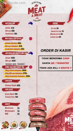 Daftar Harga Menu Meat a Meat 2025 | Foodierate
