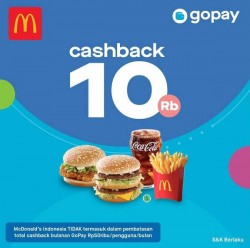 Promo McDonald's Dengan GoPay Cashback Rp 10 Ribu | Foodierate