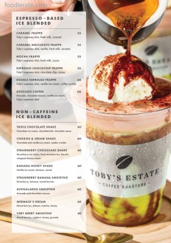 Daftar Harga Menu Toby's Estate 2025 | Foodierate