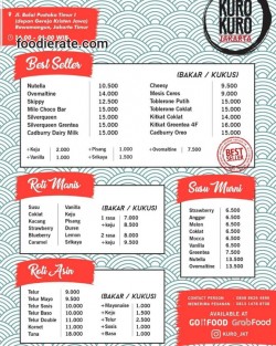 Daftar Harga Menu Kuro - Kuro 2025 | Foodierate