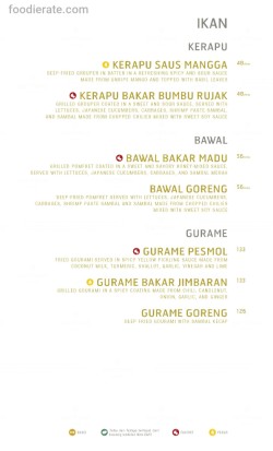 Daftar Harga Menu Sate & Seafood Senayan 2024 | Foodierate
