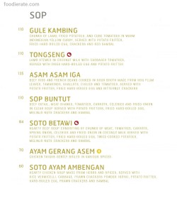 Daftar Harga Menu Sate & Seafood Senayan 2025 | Foodierate