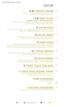 Daftar Harga Menu Sate & Seafood Senayan 2025 | Foodierate