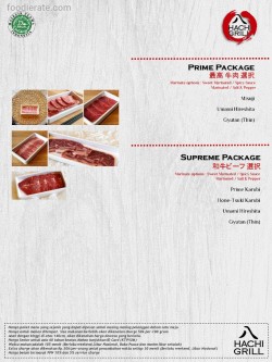 Daftar Harga Menu Hachi Grill 2025 | Foodierate