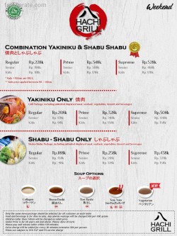 Daftar Harga Menu Hachi Grill 2025 | Foodierate
