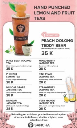 Daftar Harga Menu Sancha 2025 | Foodierate