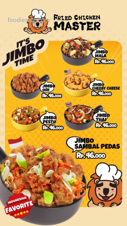 Daftar Harga Menu Fried Chicken Master 2025 | Foodierate