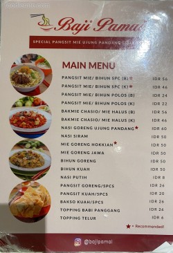Daftar Harga Menu Baji Pamai 2026 | Foodierate