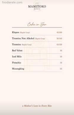 Daftar Harga Menu Mamitoko 2025 | Foodierate