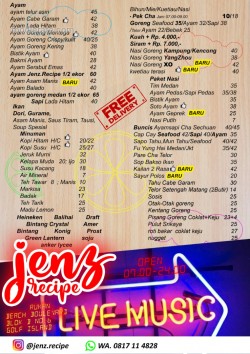 Daftar Harga Menu Jenz Recipe 2025 | Foodierate