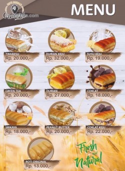 Daftar Harga Menu Roti Durian Orchard 2025 | Foodierate