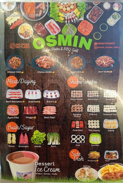 Daftar Harga Menu Osmin Shabu - Shabu & BBQ 2025 | Foodierate